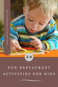 24 Fun Restaurant Activities for Kids - Happy Little Moments