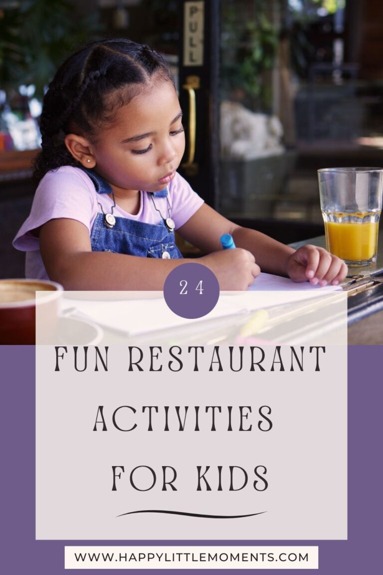 24 Fun Restaurant Activities for Kids - Happy Little Moments