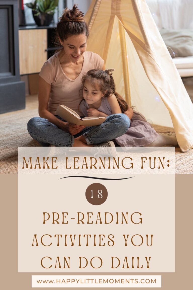 Make Learning Fun: 18 Pre-Reading Activities You Can Do Daily - Happy ...